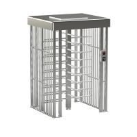 China 304 or 316 Stainless Steel Full Height Turnstile with 25 to 30 Person Per Minute Flow Rate for Indoor/Outdoor Security Access Control for sale