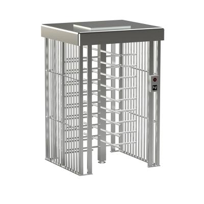 China 304 or 316 Stainless Steel Full Height Turnstile with 25 to 30 Person Per Minute Flow Rate for Indoor/Outdoor Security Access Control for sale