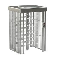 China Custom 304 Stainless Steel Full Height Turnstile with 90 Degree Rotation and 25-30 Person Per Minute Flow Rate for sale