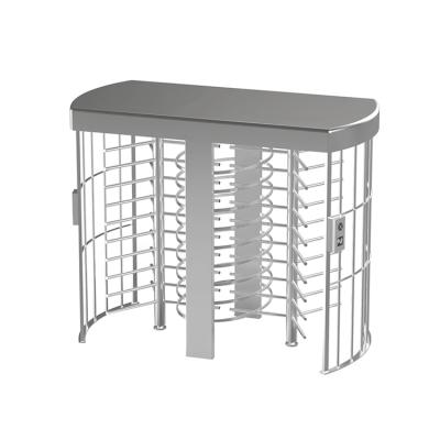 China 316 Stainless Steel Full Height Turnstile with 90 Degree Rotation and Rainproof Housing for Secure Pedestrian Access Control for sale