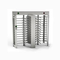 China Heavy Duty IP54 Full Height Turnstile Gate Double Passage 24V Solenoid Control Motor for sale
