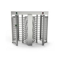 China 304 Stainless Steel Full Height Turnstile with Double Lane and Automatic Reset Function for Access Control for sale