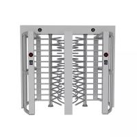 China Double Sides Solenoid Locking Mechanism Full Height Turnstile with Semi Auto Rotating Arm and Rainproof Housing for sale