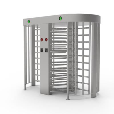 China SS304 Stainless Steel Full Height Turnstile with 0.2S Response Time and Double Way Passage for Pedestrian Access Control for sale