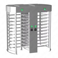 China QR Reader Full Height Turnstile Bi Directional Dual Lane 1.5mm Thickness 2000mA for sale
