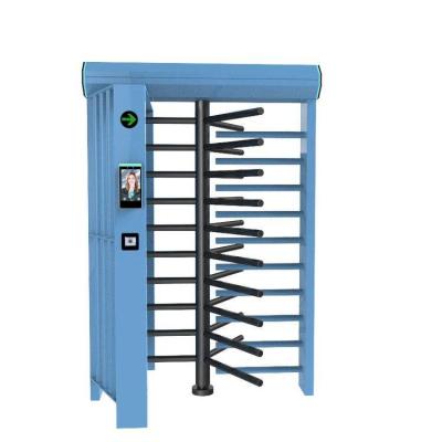 China Remote Control Revolving Full Height Turnstile Barrier With 3 Lanes and Bi-directional Access for sale
