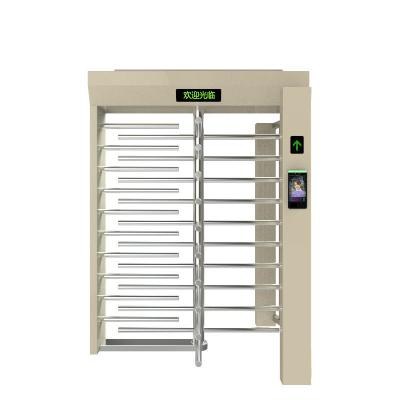 China Motorized Automatic Revolving Full Height Turnstile Gate Glass Security Turnstiles for sale