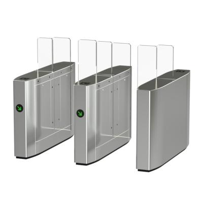 China DC24V BLDC Motor Stainless Steel 1.8m Height Glass Barrier Turnstile Speed Gate for Access Control for sale
