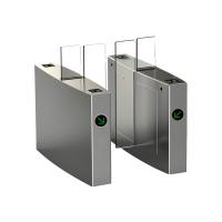 China Fingerprint Recognition Stainless Steel Access Control Turnstiles with Mechanical Anti Pinch Sliding Gate for sale