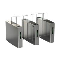 China 316 Stainless Steel Speed Gate Turnstile with DC 24V Brush Motor and 25-30 Person Per Minute Flow Rate for sale
