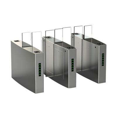 China 316 Stainless Steel Speed Gate Turnstile with DC 24V Brush Motor and 25-30 Person Per Minute Flow Rate for sale