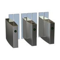 China 304 Stainless Steel Full Height Sliding Gate Access Control Turnstiles with 1.2mm Thickness and 25-30 Person Per Minute Flow Rate for sale