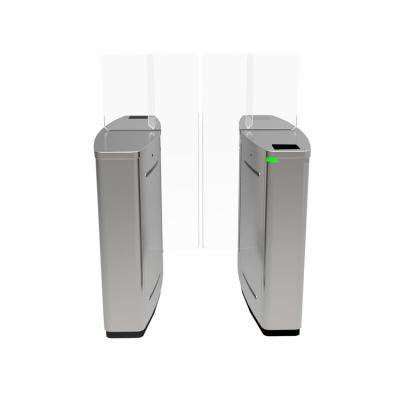 China Outdoor Full Height Sliding Turnstile with 1.5 Meter Flap Height 304 or 316 Stainless Steel and Anti Pinch Function for sale