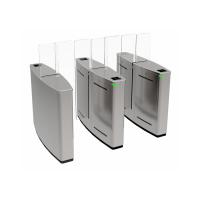 China Multi-Channel Stainless Steel Waist Height Sliding Turnstile with Anti-Pinch Function for Access Control for sale