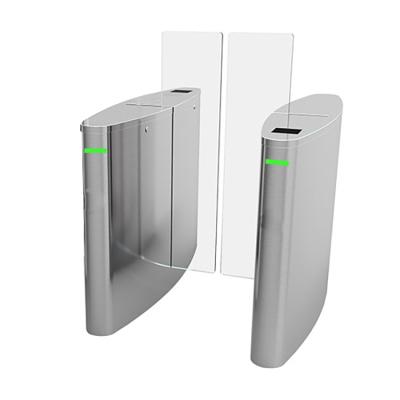 China 304 Stainless Steel 24V DC Motor Access Control Turnstiles with 55cm Passage Width and Full Height Sliding Barrier Gate for sale