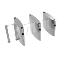 China Optical Passage Access Control Turnstile Gate with 30 Watt Power and Acrylic Wing Sliding Lane Barrier for sale