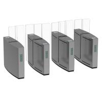 China DC24V 0.2S SS304 Retract Gate Barrier with 10mm Acrylic Panel and 30persons/min Flow Rate for sale