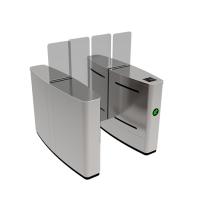 China Anti Pinch Acrylic Panel Swing Turnstile Gate with 304 Grade Stainless Steel Housing for Access Control for sale