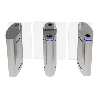 China Clear Acrylic Sliding Lane Barrier with TCP IP Communication and Stainless Steel Housing for Access Control for sale
