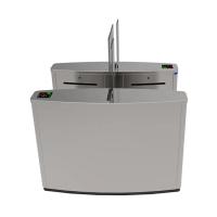China 1.4m Height Acrylic Sliding Full Height Turnstile with Stainless Steel 304 Housing for Access Control for sale
