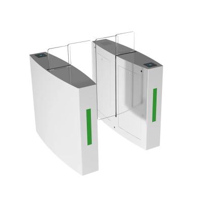 China BLDC Motor Half Height Turnstile Automatic Pedestrian Sliding Glass DC24V for sale