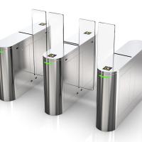 China BLDC Sliding Turnstile Gate High End Patent Edifice Entrance Speed for sale