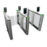 China BLDC Motor Glass Turnstile Gate with 5 Million Times Service Life and IP45 Protection for Access Control for sale