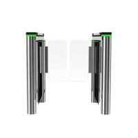 China SS304 Acrylic 900mm Width Pedestrian Turnstile Gate with Face Recognition and BLDC Motor for sale