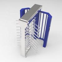 China Polish Welding Full Height Turnstile with 600mm Passage Clearance 120° Rotors and RFID Reader Integration for Pedestrian Access Control for sale
