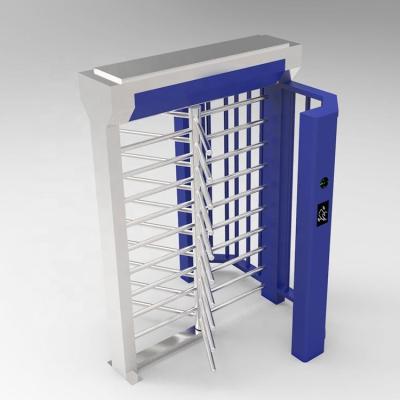 China Full Height Turnstile with 600mm Passage Clearance 304 Stainless Steel Access Control Barrier Gate 0.2s Response Time for sale