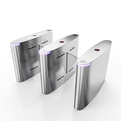 China 304 Stainless Steel Face Recognition Anti-Tailgating Flap Barrier Turnstile for Access Control for sale