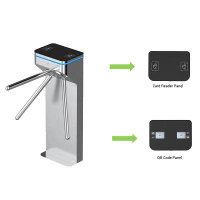 China 304 Stainless Steel IP54 Protected Bi-directional Access Control Tripod Turnstile for High Traffic Areas for sale