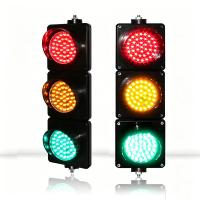 China 100mm Diameter UV-resistant Polycarbonate IP65 Waterproof LED Traffic Signal for Parking Lots and Roads for sale