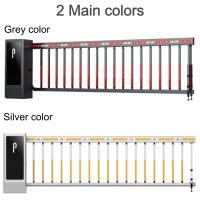 China Heavy Duty Stainless Steel 200W 5m Boom Length Automatic Barrier Gate for Vehicle Security for sale