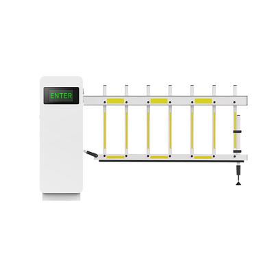 China Stainless Steel LED Display 200W Power Barrier Gate for Parking Access Control for sale