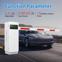 China Stainless Steel LED Display 200W Power Barrier Gate for Parking Access Control for sale