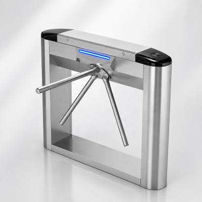 China 180mm Slim Design Bi-directional Tripod Turnstile Gate with LED Indicators and 304 Stainless Steel for Pedestrian Access Control for sale