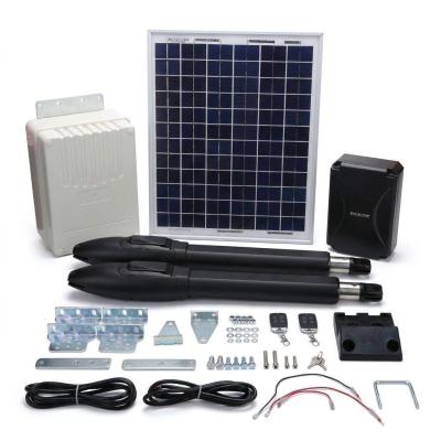China Solar Powered DC Motor Swing Gate Opener with 300 kg Capacity for Residential Courtyard for sale