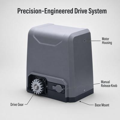 China AC Motor Sliding Gate Opener with 800KG Loading Capacity Computer Control Panel and Aluminum Alloy Automatic Gate Machine for sale