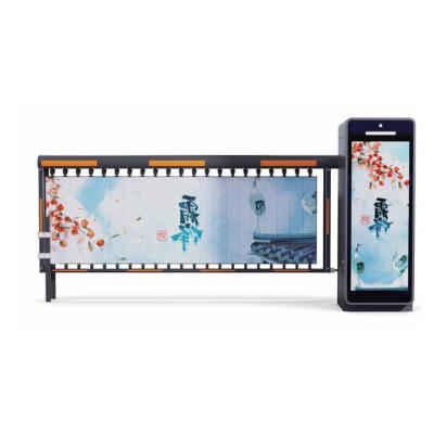 China 350W BLDC Motor LED Screen Display Automatic Barrier Gate with IP54 Protection for Vehicle Access Control for sale