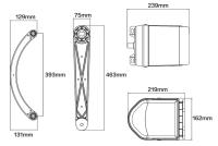 China 250kg Capacity Swing Gate Motor with Microswitch Encoder and 24V Solar Compatibility for Tripod Turnstile Gates for sale