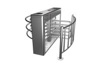 China SS304 Stainless Steel Half Height Turnstile with 90 Degree Rotating Bi Directional Access Control for sale