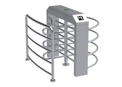 China High Speed 304 Stainless Steel Half Height Turnstile with Fingerprint Recognition System and 30 Person per Minute Flow Rate for sale