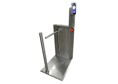 China SS304 Face Recognition Drop Arm Turnstile with 450mm Arm and Temperature Detection for sale