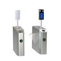 China Retractable Flap Barrier Gate with 24V DC Motor SS304 Stainless Steel and 1s Flap Operation for sale
