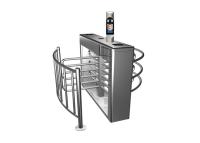 China Face Recognition 40cm Arm 40W Waist Height Turnstile with High Precision Access Control for sale