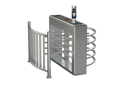 China 304 Brushed Stainless Steel IP65 Protected Waist Height Revolving Turnstile Barrier with 30 People per Minute Flow Rate for sale
