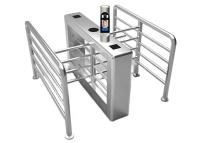 China 40cm Arm 40W SUS304 Stainless Steel Half Height Turnstile Access Control Security Gate for sale