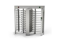 China Indoor SS304 4 Sections 90 Degree Full Height Turnstile Pedestrian Barrier Gate with Access Control for sale