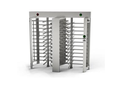 China Indoor SS304 4 Sections 90 Degree Full Height Turnstile Pedestrian Barrier Gate with Access Control for sale